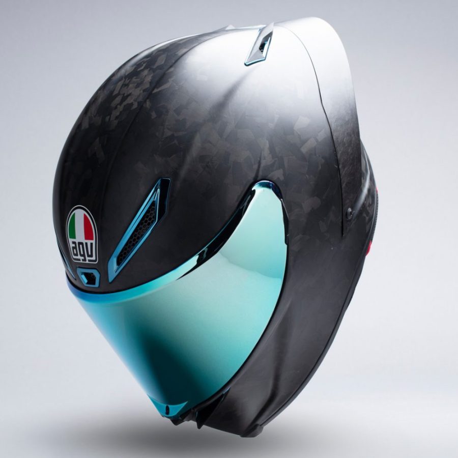 AGV Pista GP RR Futuro: protección de fibra de carbono